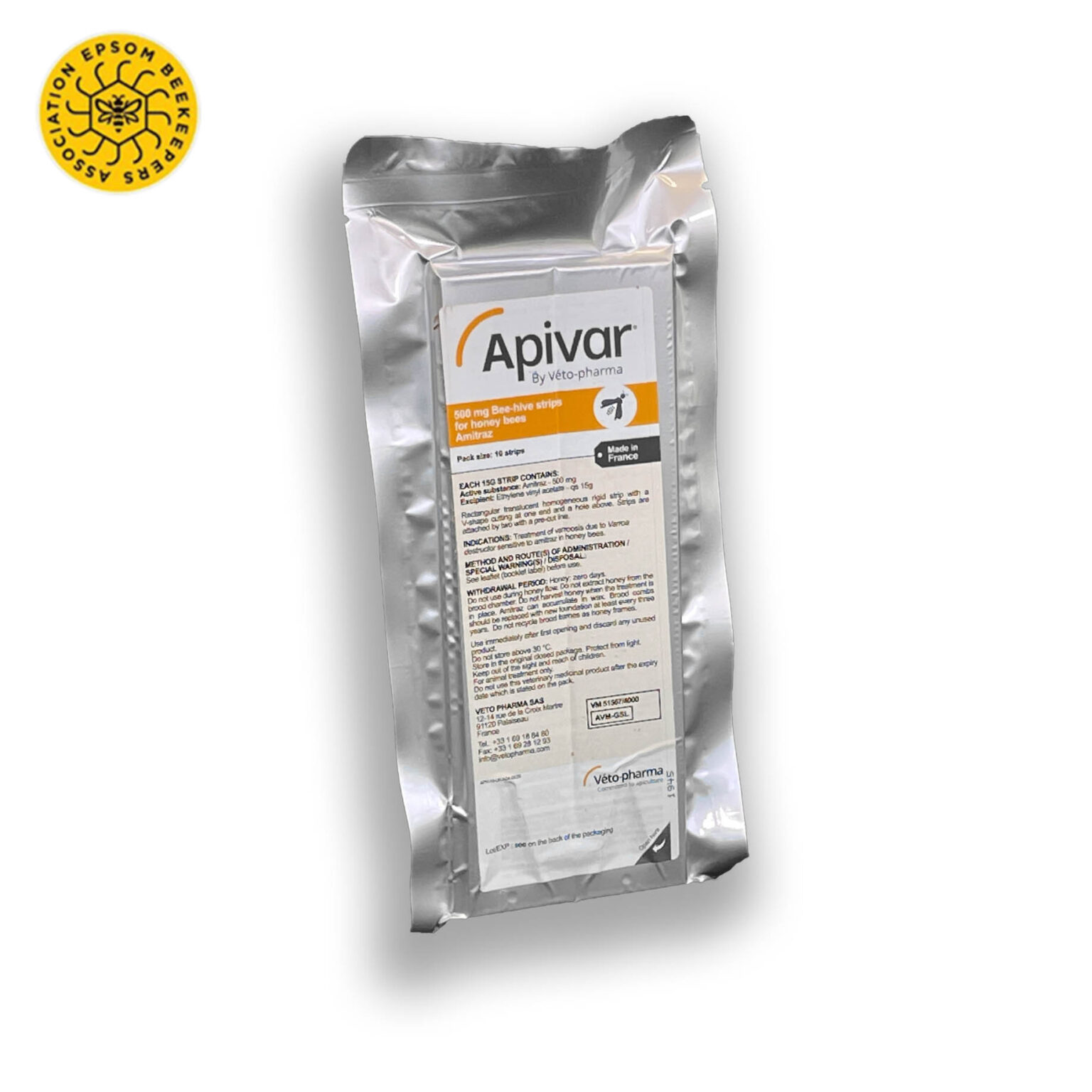 Apivar ( 2 strips = 1 treatment) – Epsom Beekeepers Association